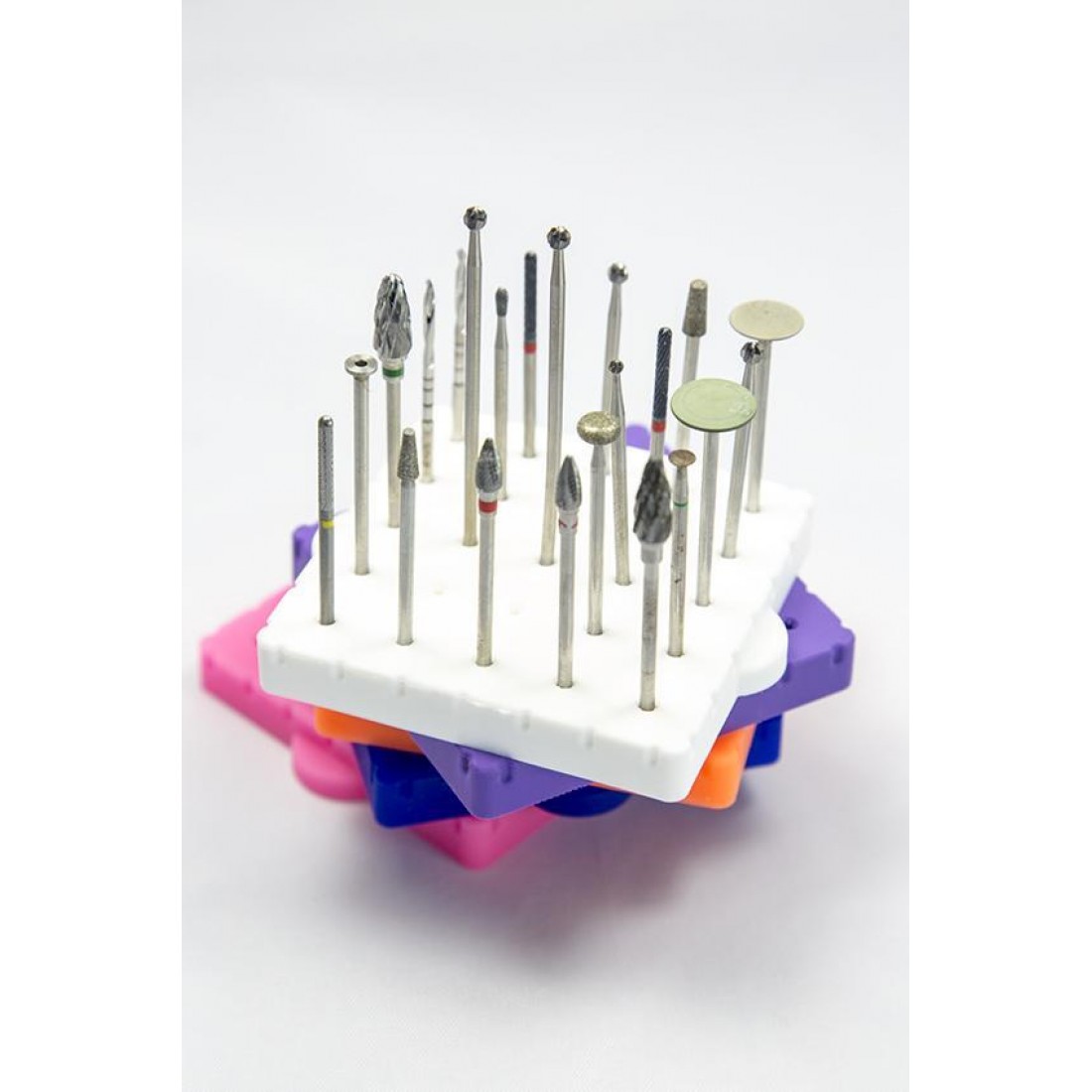 Dental Bur stand , with lid bur butler