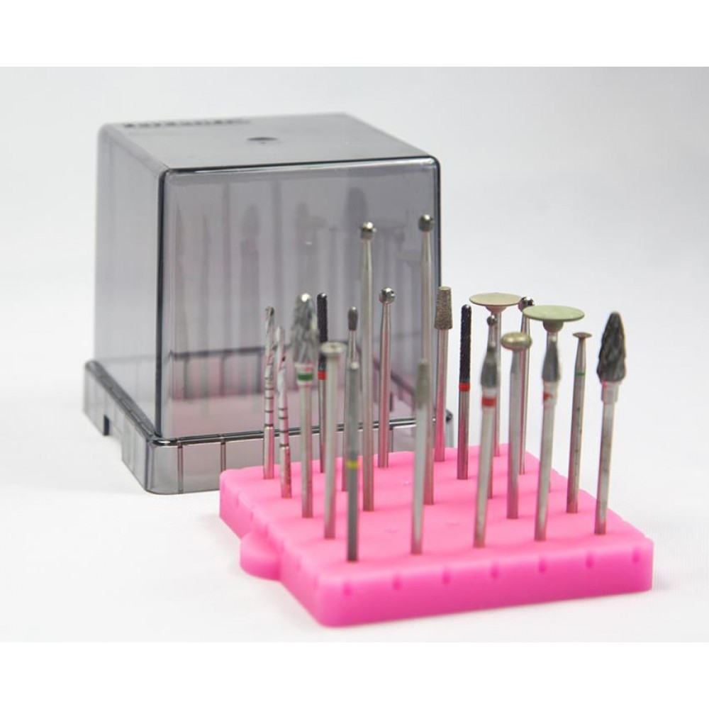 Dental Bur stand , with lid bur butler